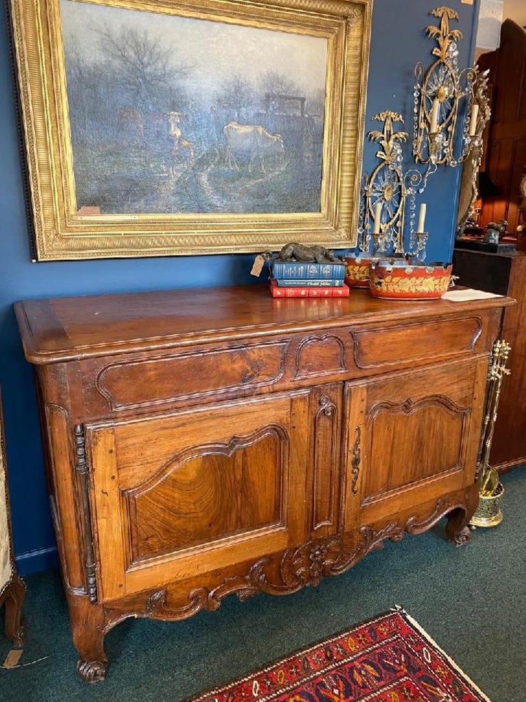 Late 18th Century, French, Provincial Walnut Buffet For Sale at 1stDibs