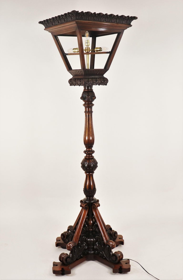 Late 19th Century French Renaissance Revival Hand Carved Walnut Floor ...