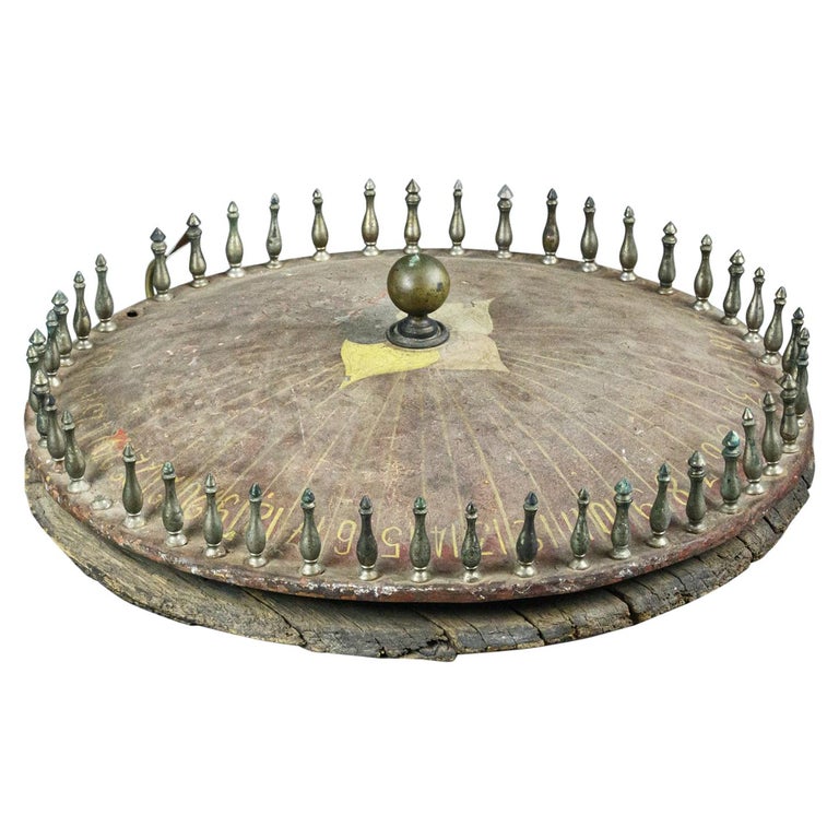 Late 19th Century Game of Chance Wheel at 1stDibs