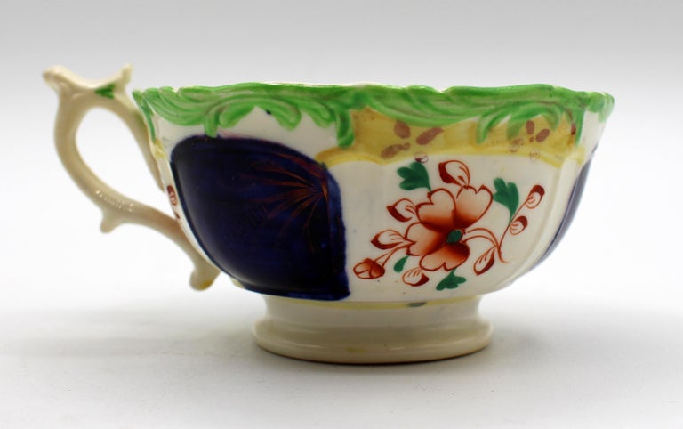 Late 19th Century Gaudy Welsh "Burma" Pattern Cup and Saucer For Sale ...