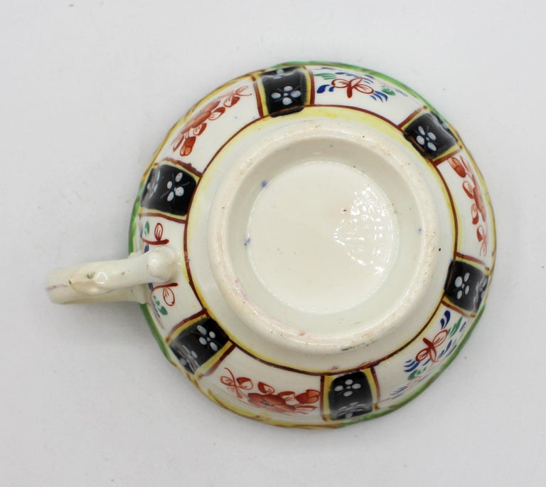 Late 19th Century Gaudy Welsh "Burma" Pattern Cup and Saucer For Sale ...