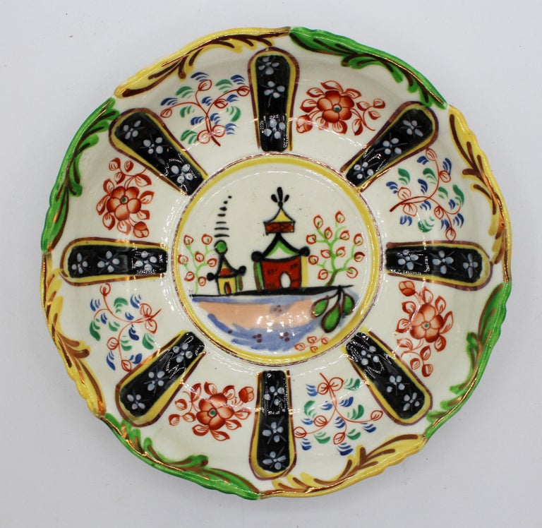 Late 19th Century Gaudy Welsh "Burma" Pattern Cup and Saucer For Sale ...