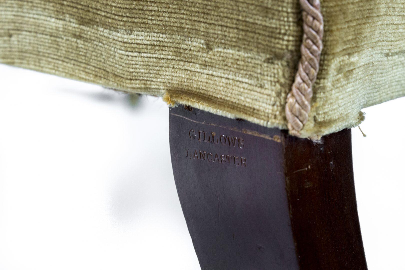 Late 19th Century Gillows of Lancaster and Upholstered Library Chair at ...