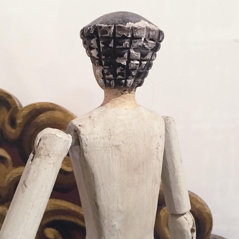 Late 19th Century Italian Painted Wood Female Articulated Lay Figure ...