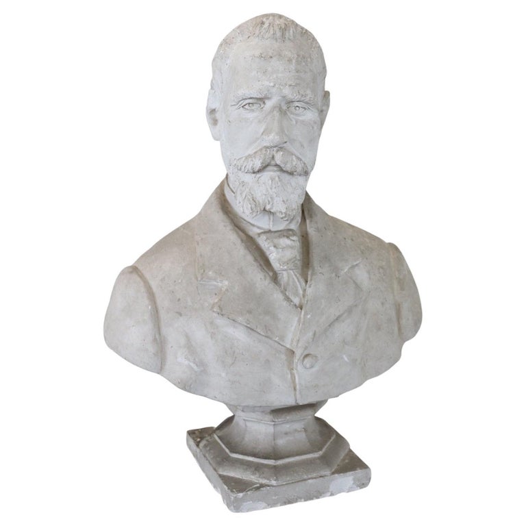 Late 19th Century Italian Sculpture Bust of Gentleman in Plaster For ...