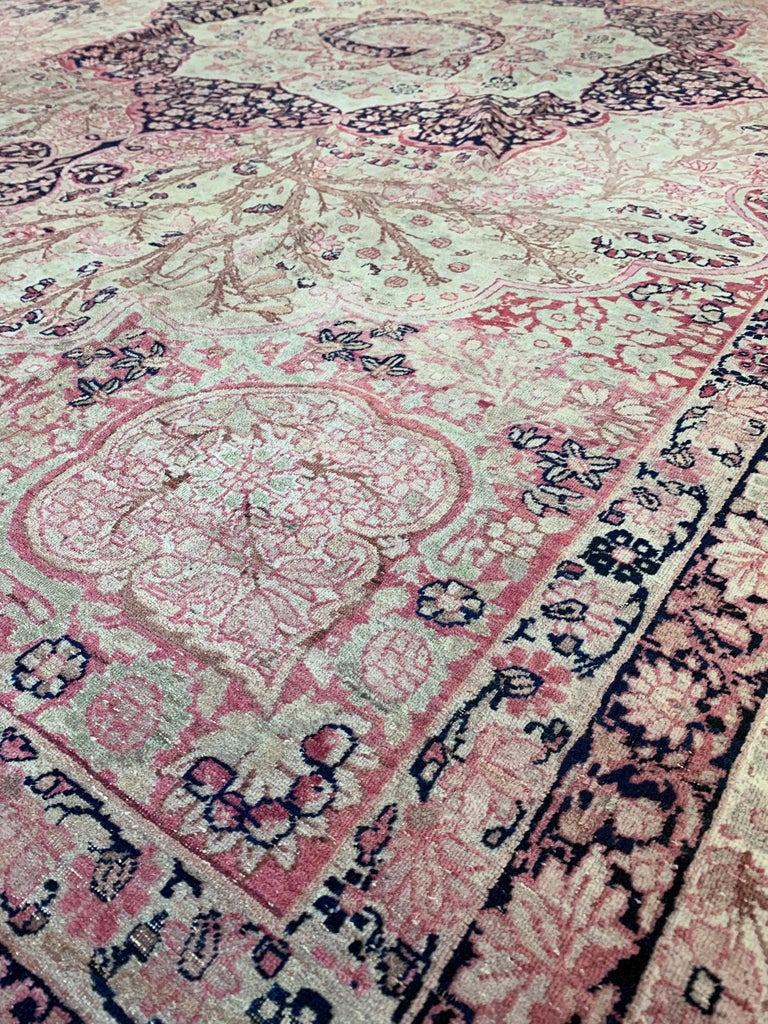 Late 19th Century Kerman Rug from South East Persia For Sale at 1stDibs