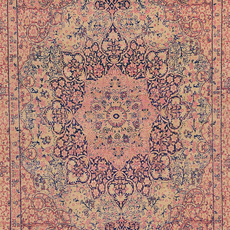 Late 19th Century Kerman Rug from South East Persia For Sale at 1stDibs