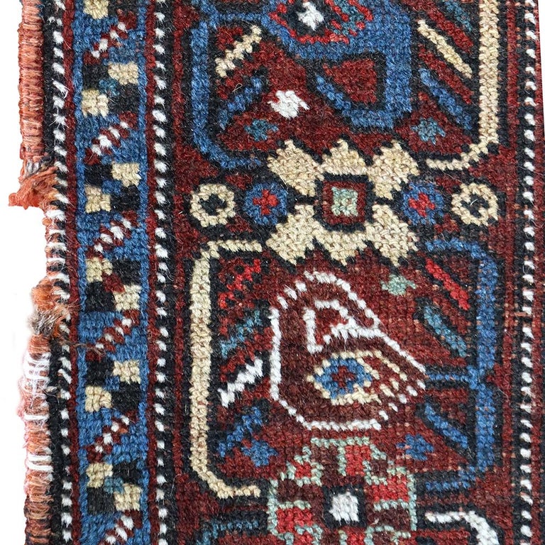 Late 19th Century Kuba Boteh Rug For Sale at 1stDibs
