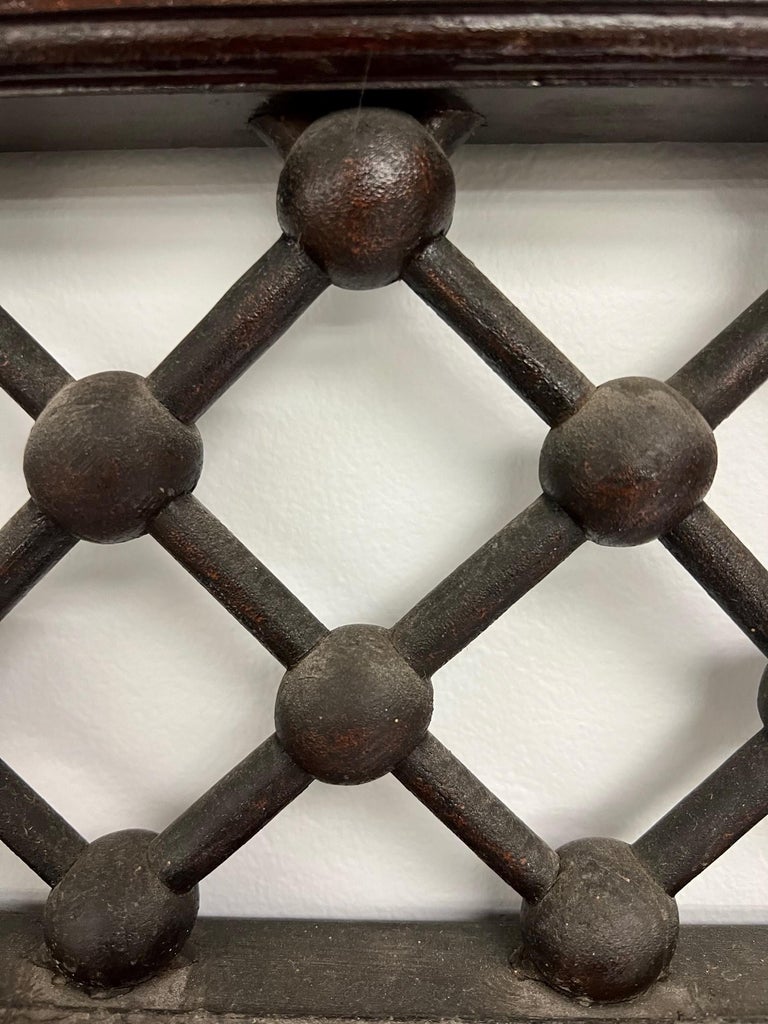 Late 19th Century Large Antique Victorian Oak Stick and Ball Fretwork ...