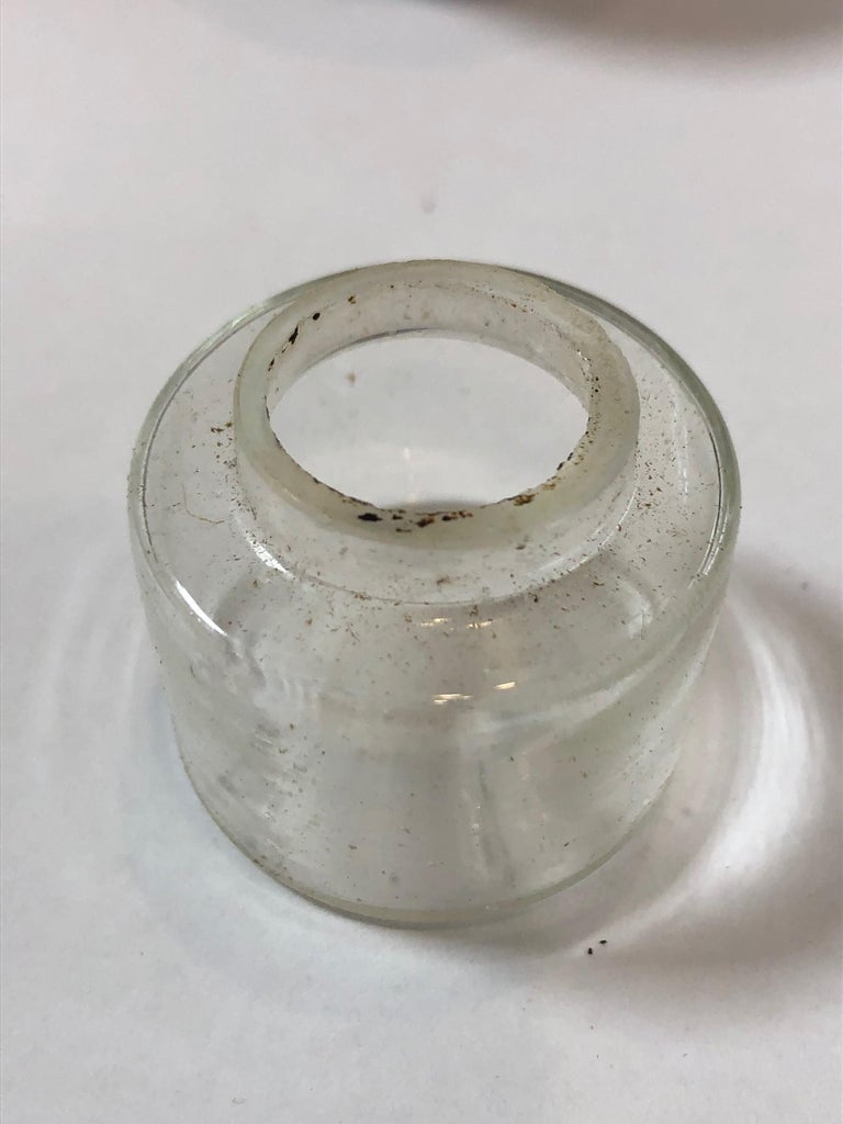 Late 19th Century Leather Mini Hat Box Traveling Inkwell For Sale at ...