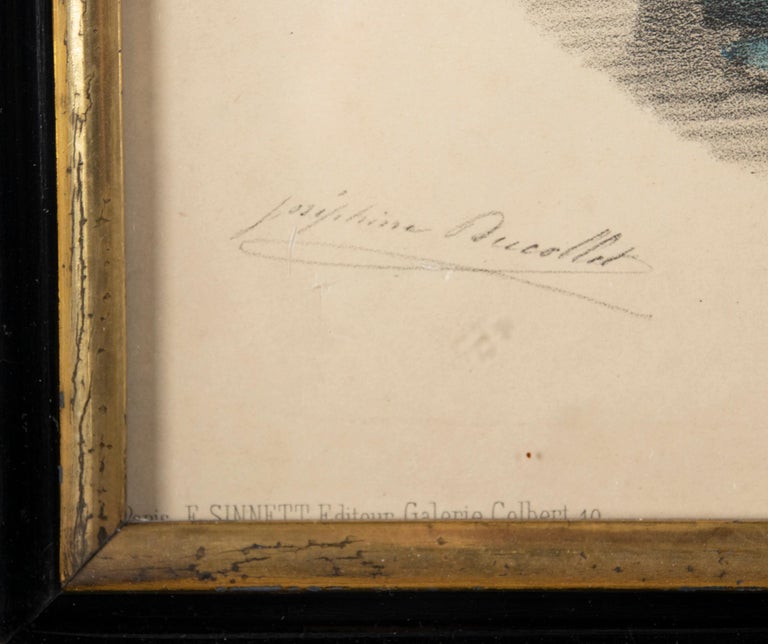 Late 19th Century Lithograph with Dogs, Joséphine Ducollet For Sale at ...