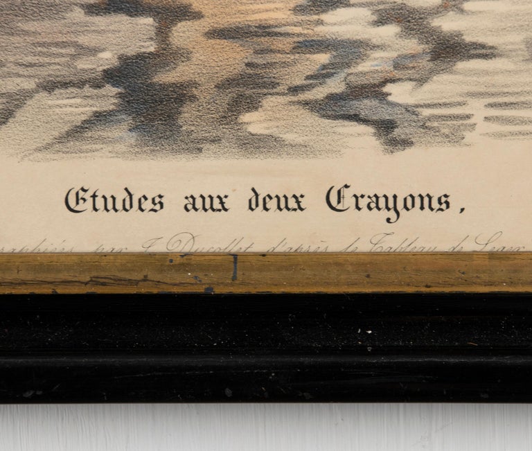 Late 19th Century Lithograph with Dogs, Joséphine Ducollet For Sale at ...