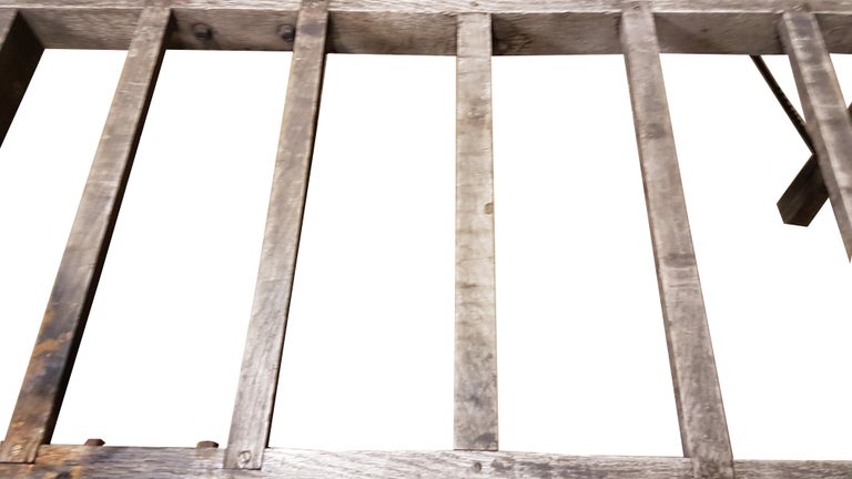 Late 19th Century Long French Oak Funeral Bier For Sale at 1stDibs