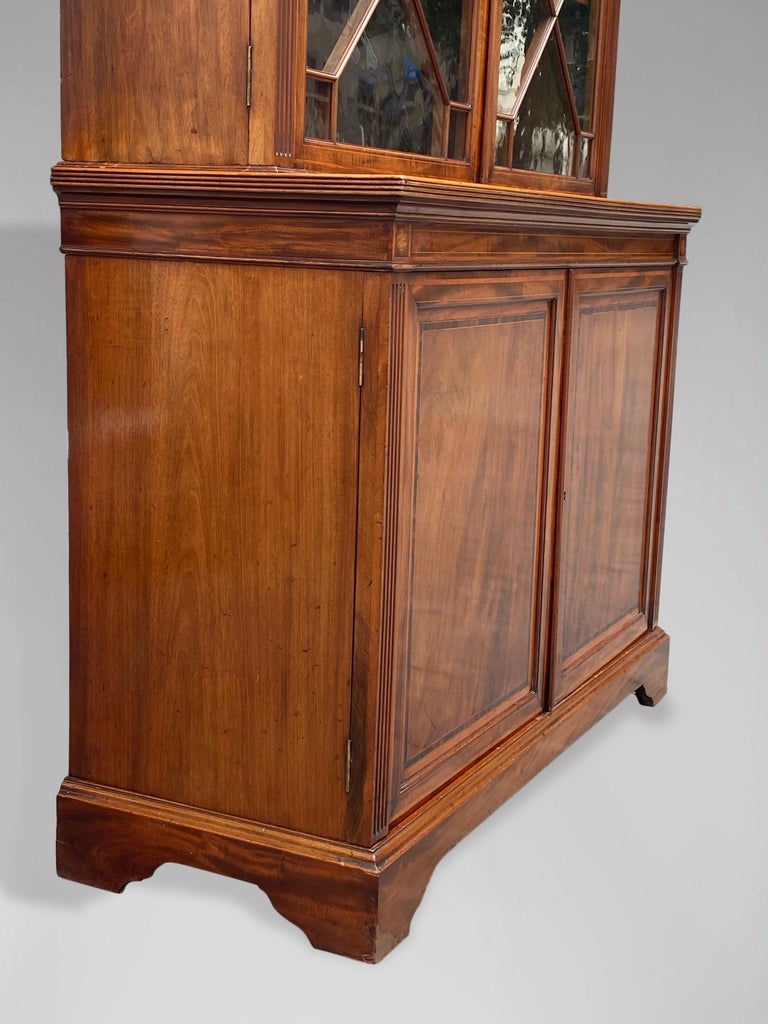 Late 19th Century Mahogany and Marquetry Bookcase by Edwards and ...