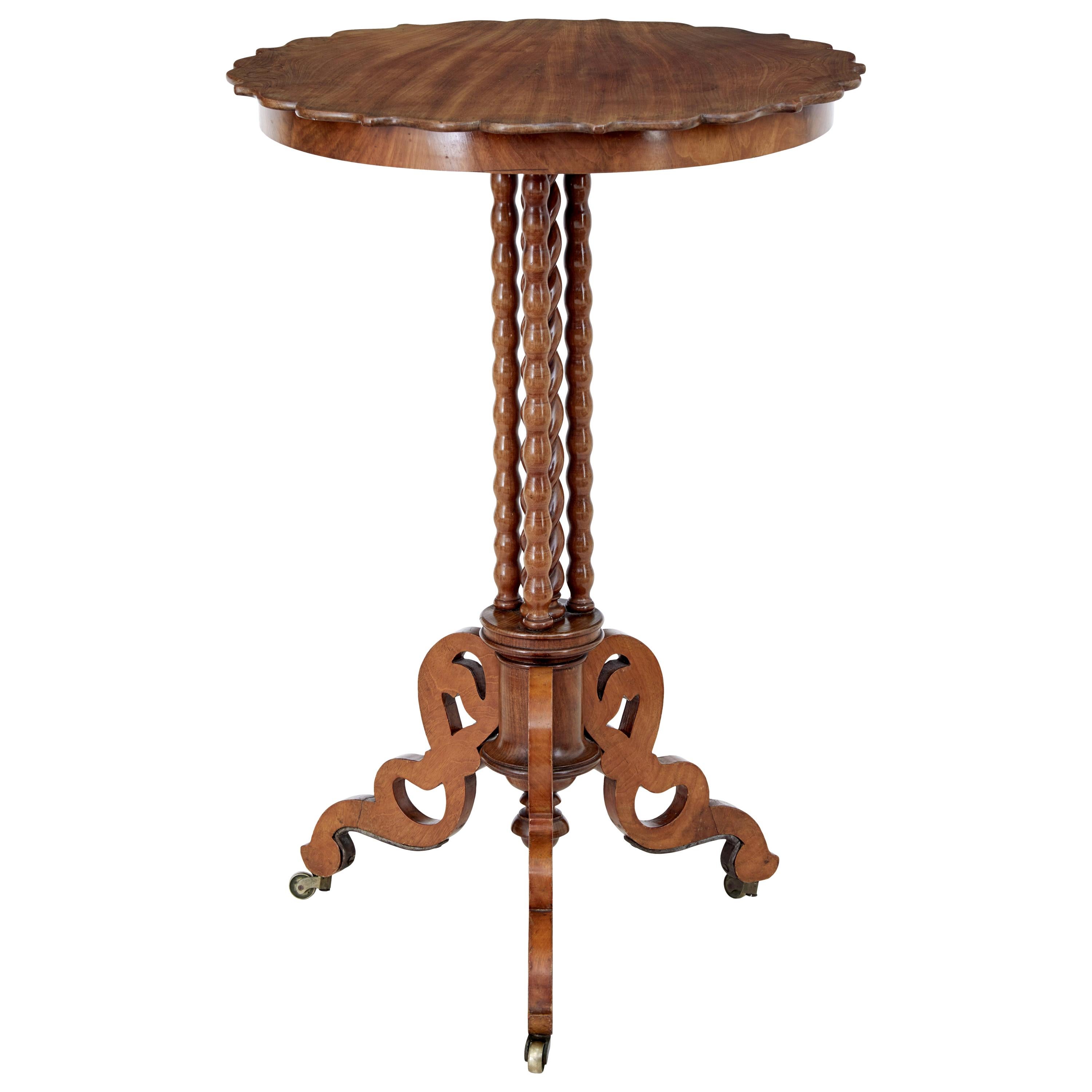 19th Century French Mahogany and Brass Occasional Table at 1stDibs