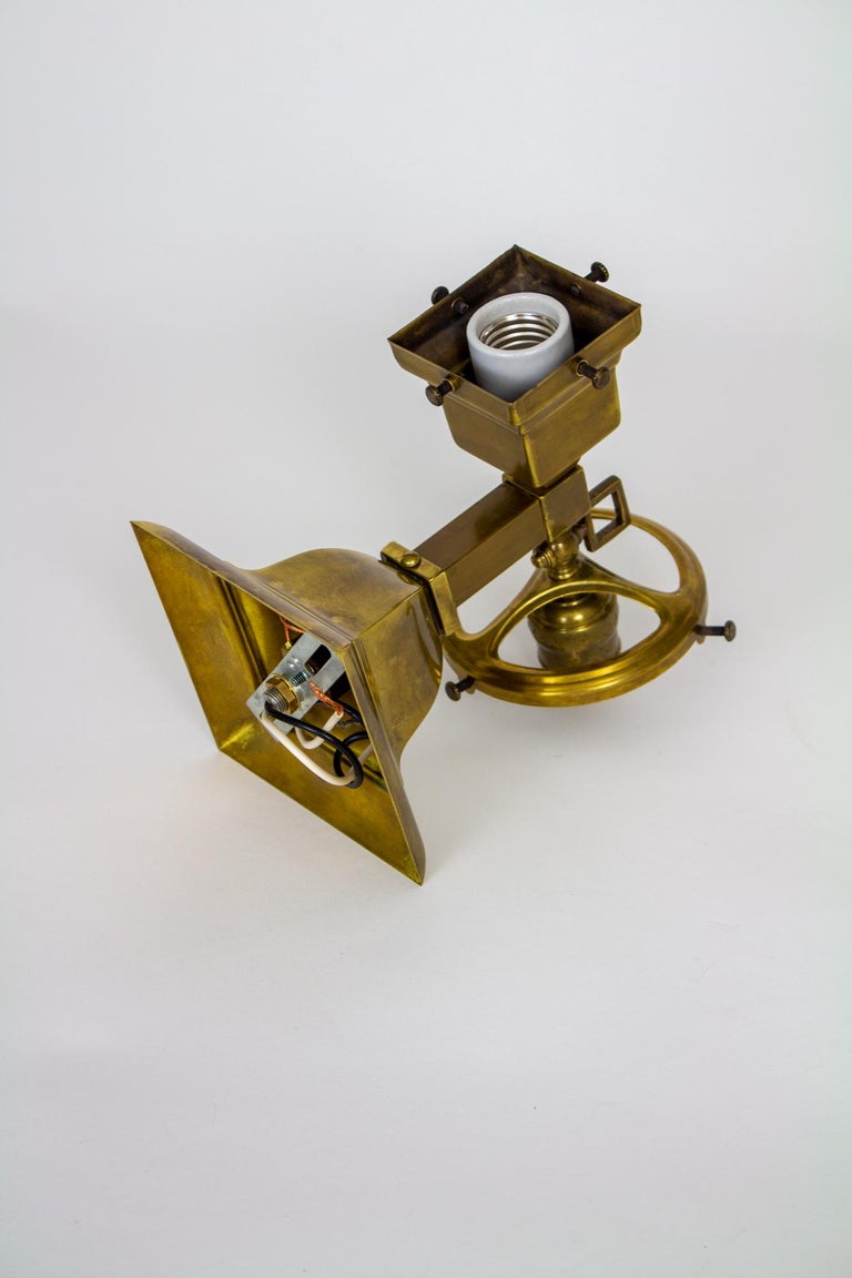 Late 19th Century Mission Style Gas and Electric Sconces, a Pair For ...