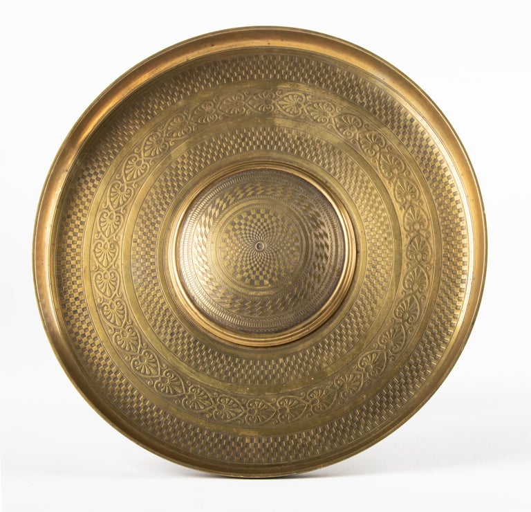 Late 19th Century Napoleon III Bronze Tazza Dish For Sale at 1stDibs