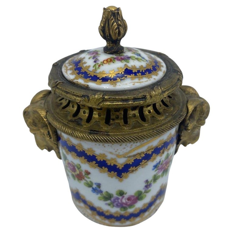 Late 19th Century Nationale de Sevres French Floral Painted Porcelain ...