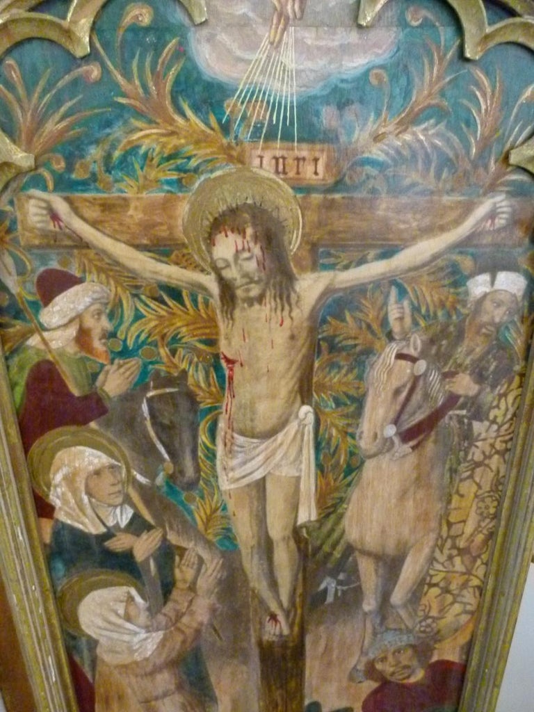 Late 19th Century Neo Gothic Polychromed Carved Wood Spanish Altar at ...