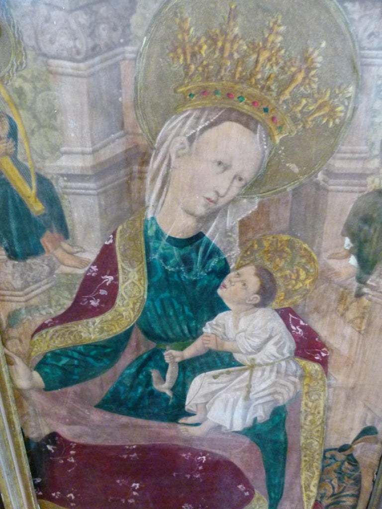 Late 19th Century Neo Gothic Polychromed Carved Wood Spanish Altar at ...