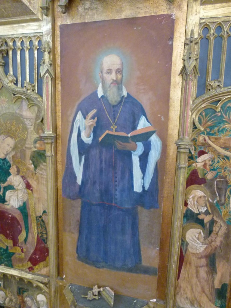 Late 19th Century Neo Gothic Polychromed Carved Wood Spanish Altar at ...