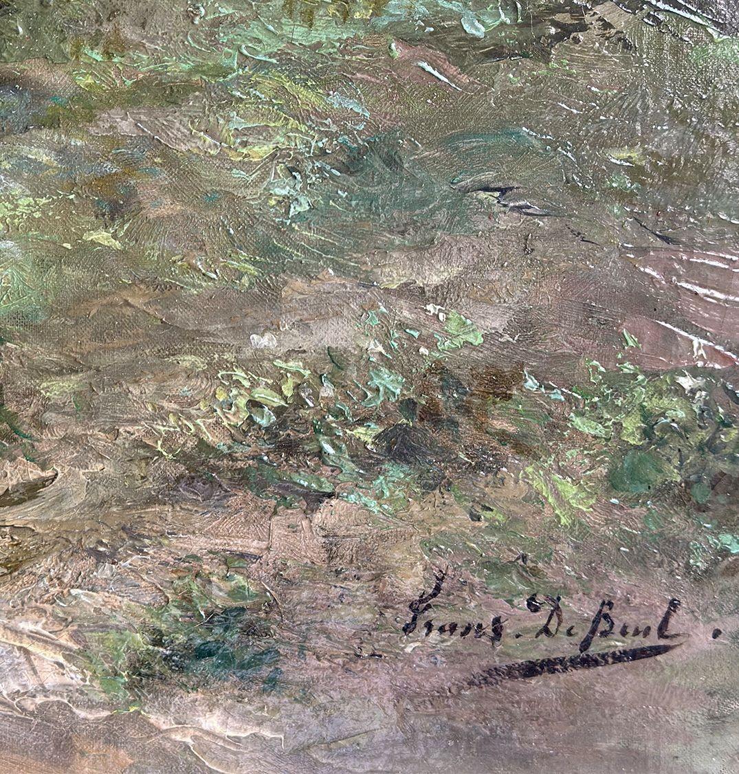 Late 19th Century Oil on Canvas by Franz de Beul at 1stDibs