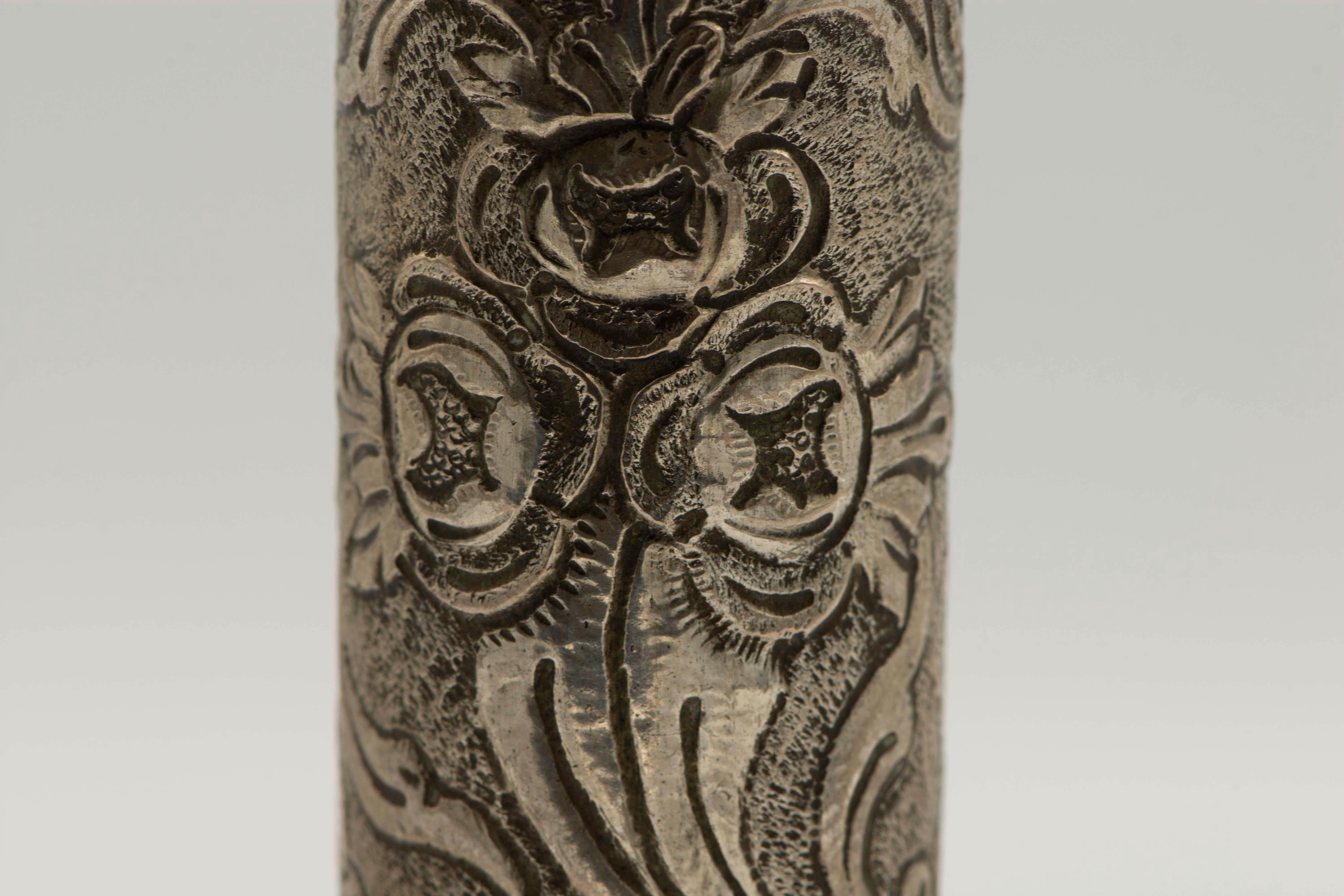 Late 19th Century Ottoman Empire Silver Megillah Case and Esther Scroll ...