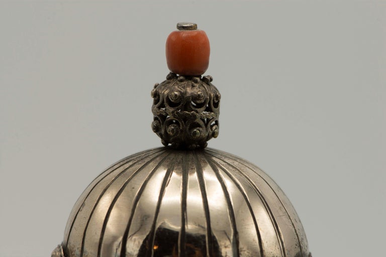 Late 19th Century Ottoman Empire Silver Megillah Case and Esther Scroll ...