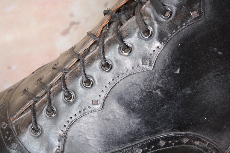 Late 19th Century Oversized Huge Folk Art Full Leather Trade Show ...