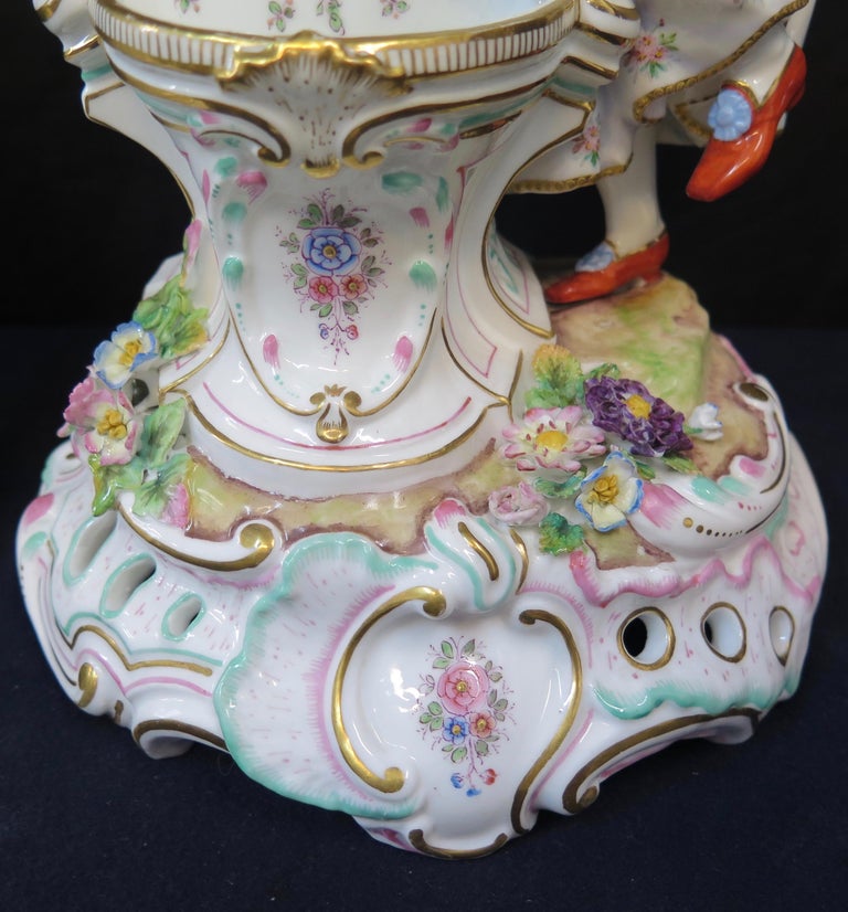 Late 19th Century Pair of Large Paris Porcelain Statues For Sale at 1stDibs