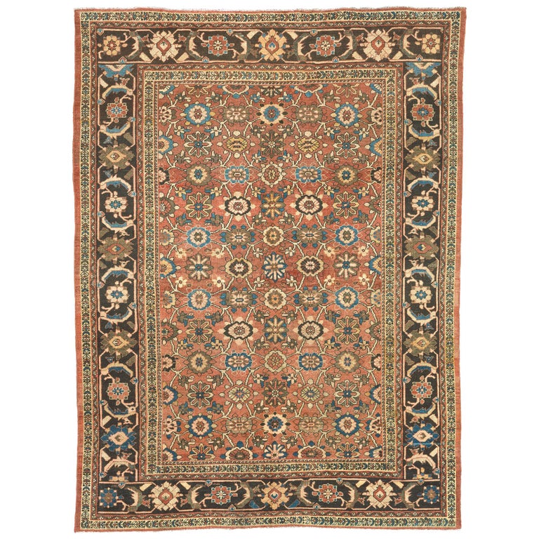 Late 19th Century Persian Mahal Rug For Sale at 1stDibs