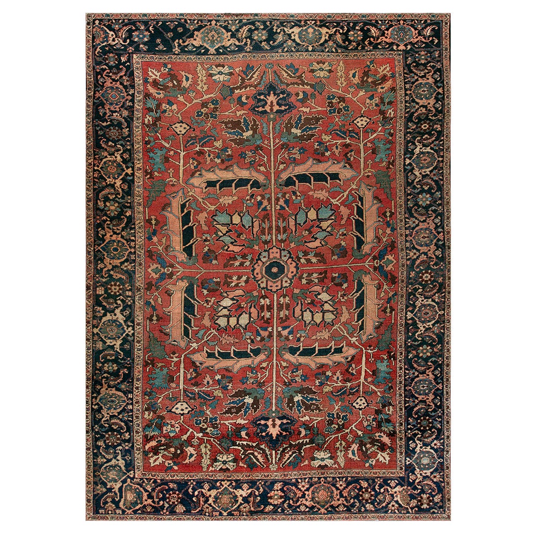 Late 19th Century Persian Serapi Carpet ( 12' x 18' - 366 x 548 cm ...