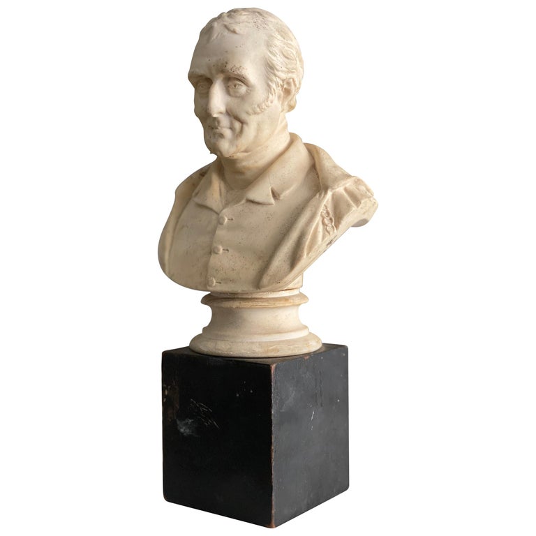 Late 19th Century Plaster Bust of the Duke of Wellington at 1stDibs