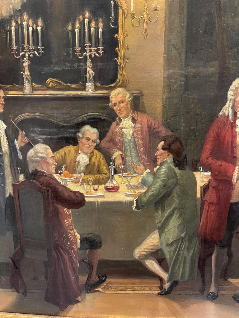 Late 19th Century Regency Style Figurative Oil Painting by Elsa a ...