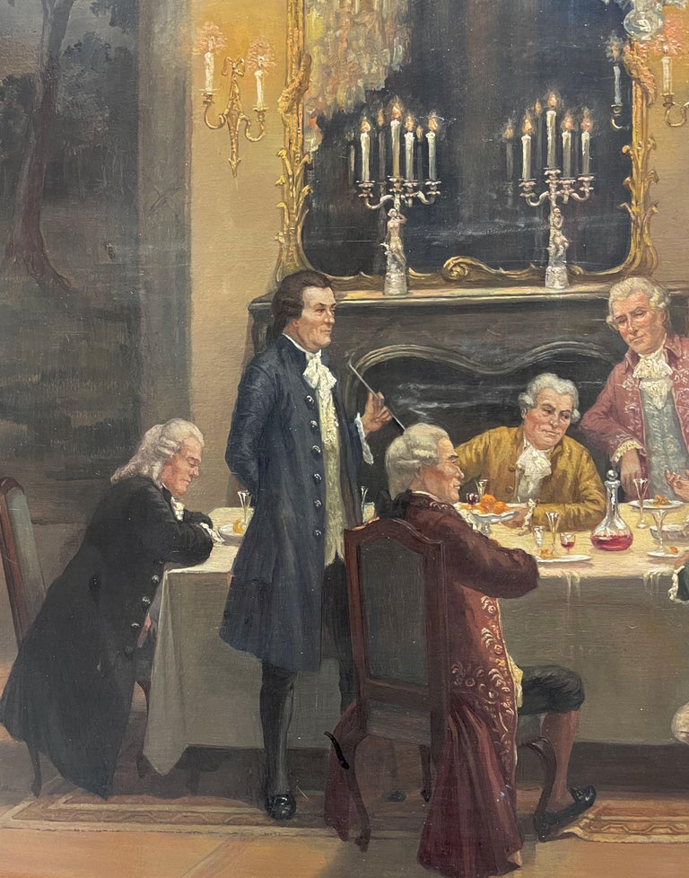 Late 19th Century Regency Style Figurative Oil Painting by Elsa a ...