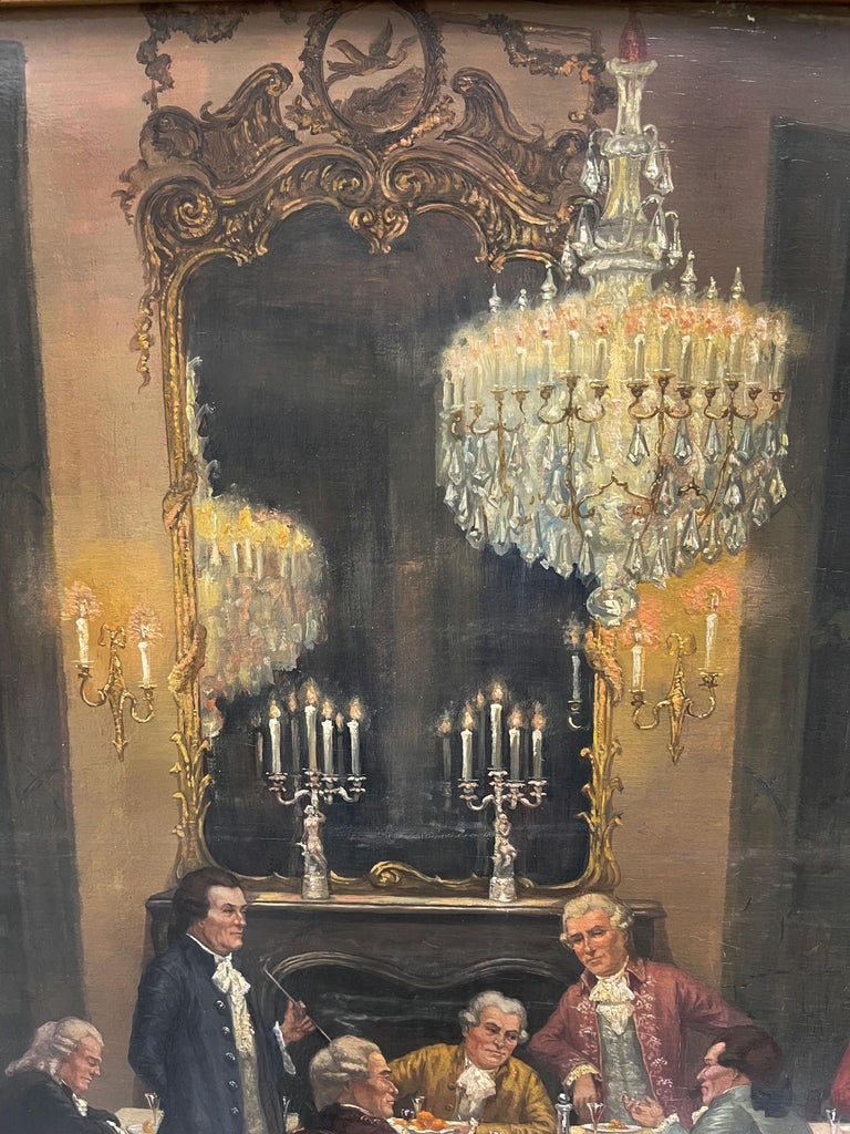 Late 19th Century Regency Style Figurative Oil Painting by Elsa a ...