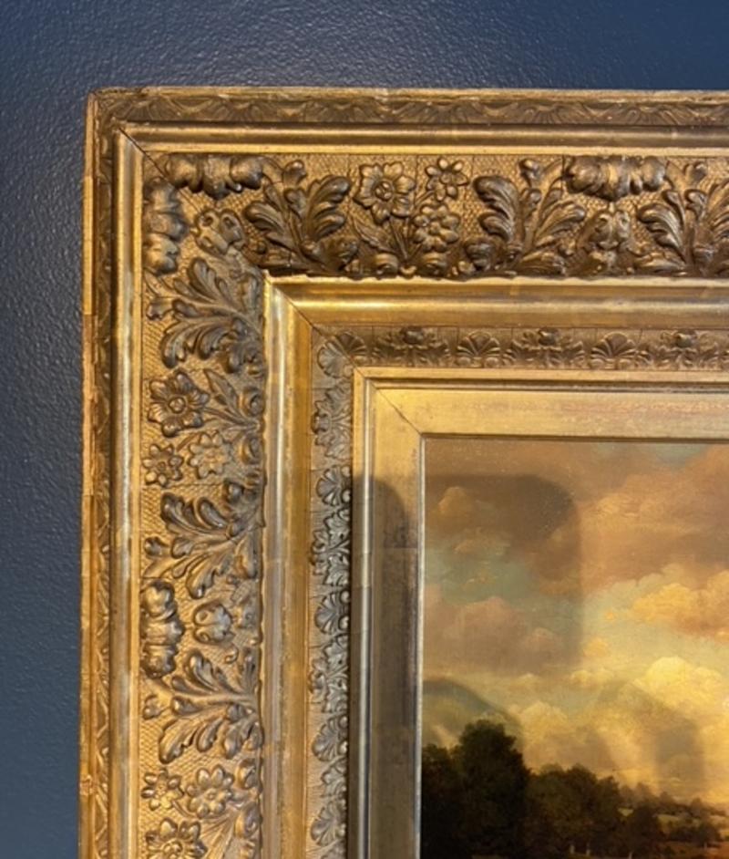 Late 19th Century Landscape Oil on Canvas Painting by Henry Pember ...