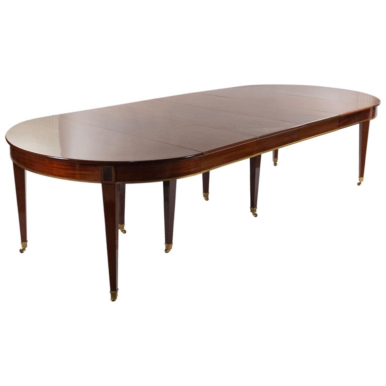 Russian Neoclassic Style Mahogany Dining Table For Sale at 1stDibs ...