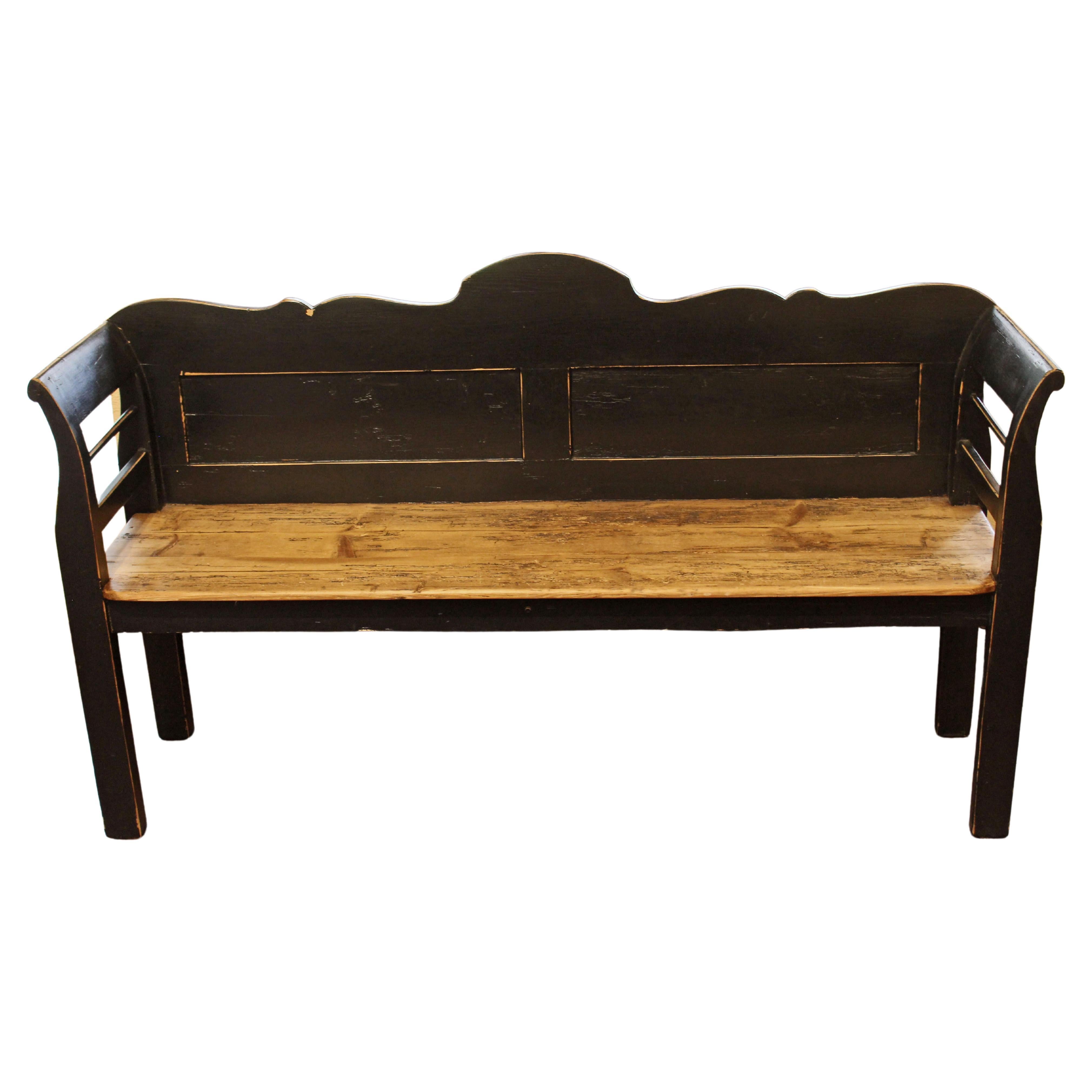Late 19th Century Solid Teak Wood Typical Tea Plantation Bench from ...