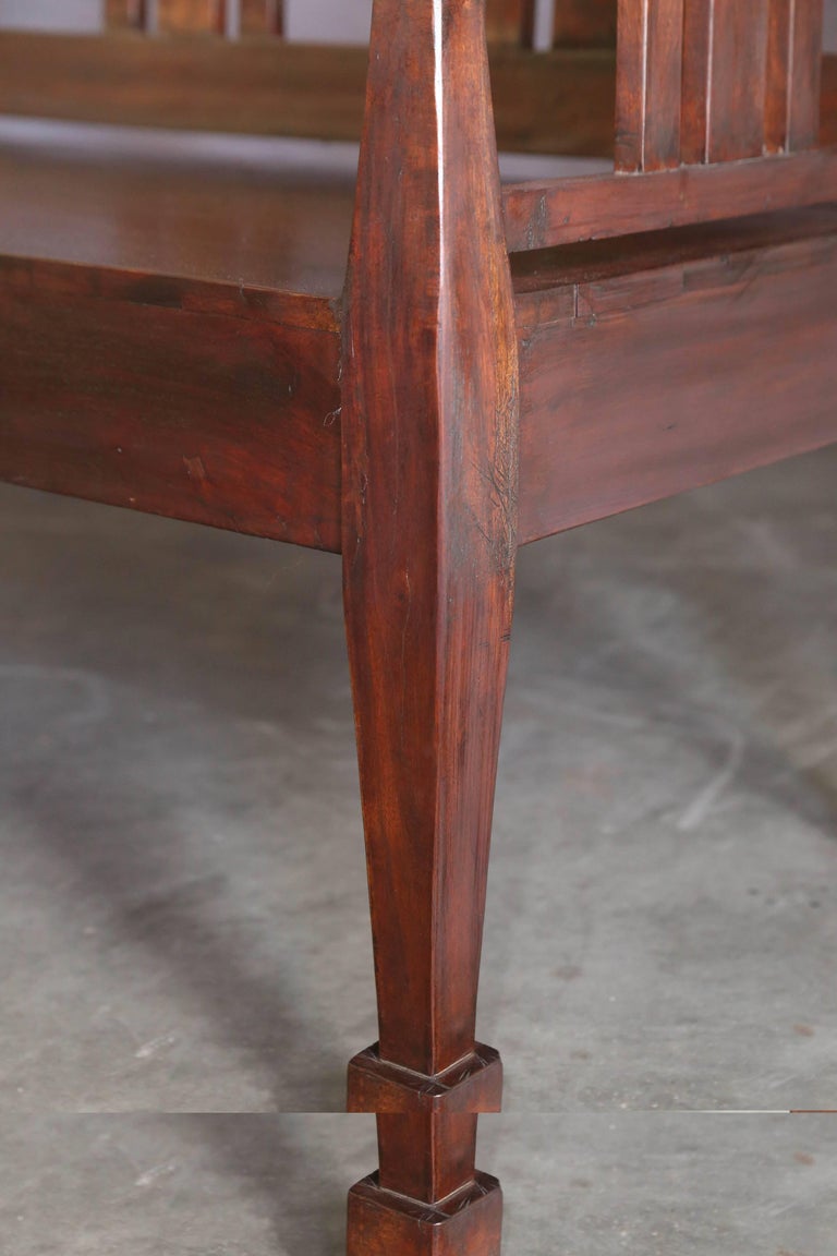 Late 19th Century Solid Teak Wood Typical Tea Plantation Bench from ...