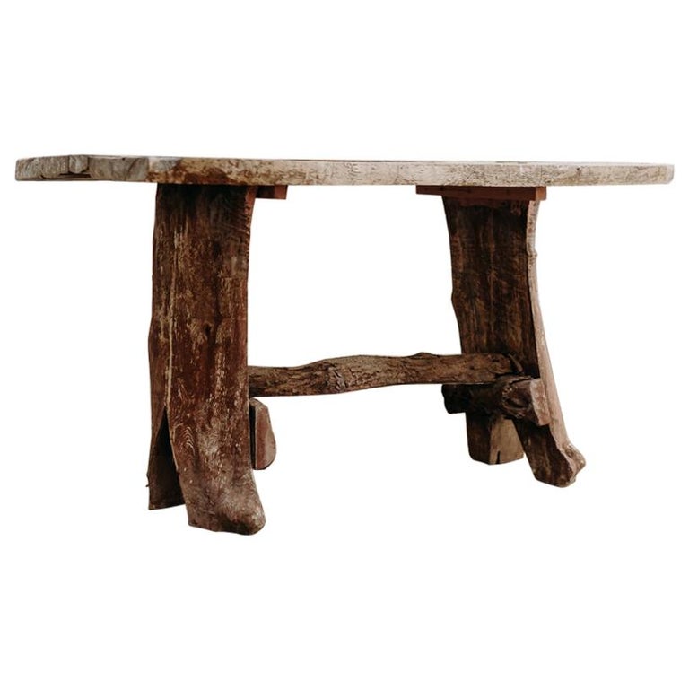 Late 19th Century Spanish Naturalistic/Primitive Table For Sale at 1stDibs