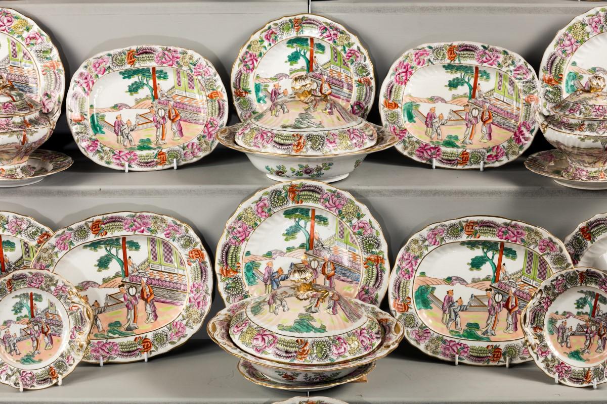 Late 19th Century Staffordshire Dinner Service at 1stDibs