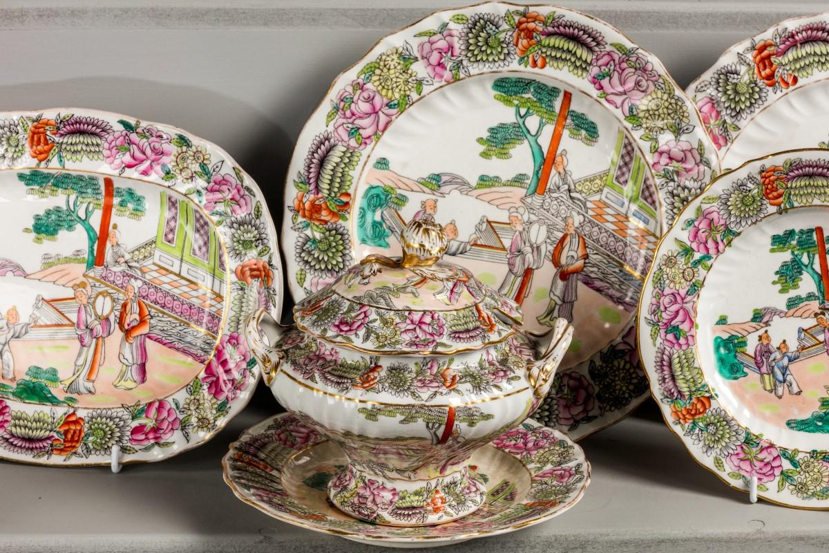 Late 19th Century Staffordshire Dinner Service at 1stDibs