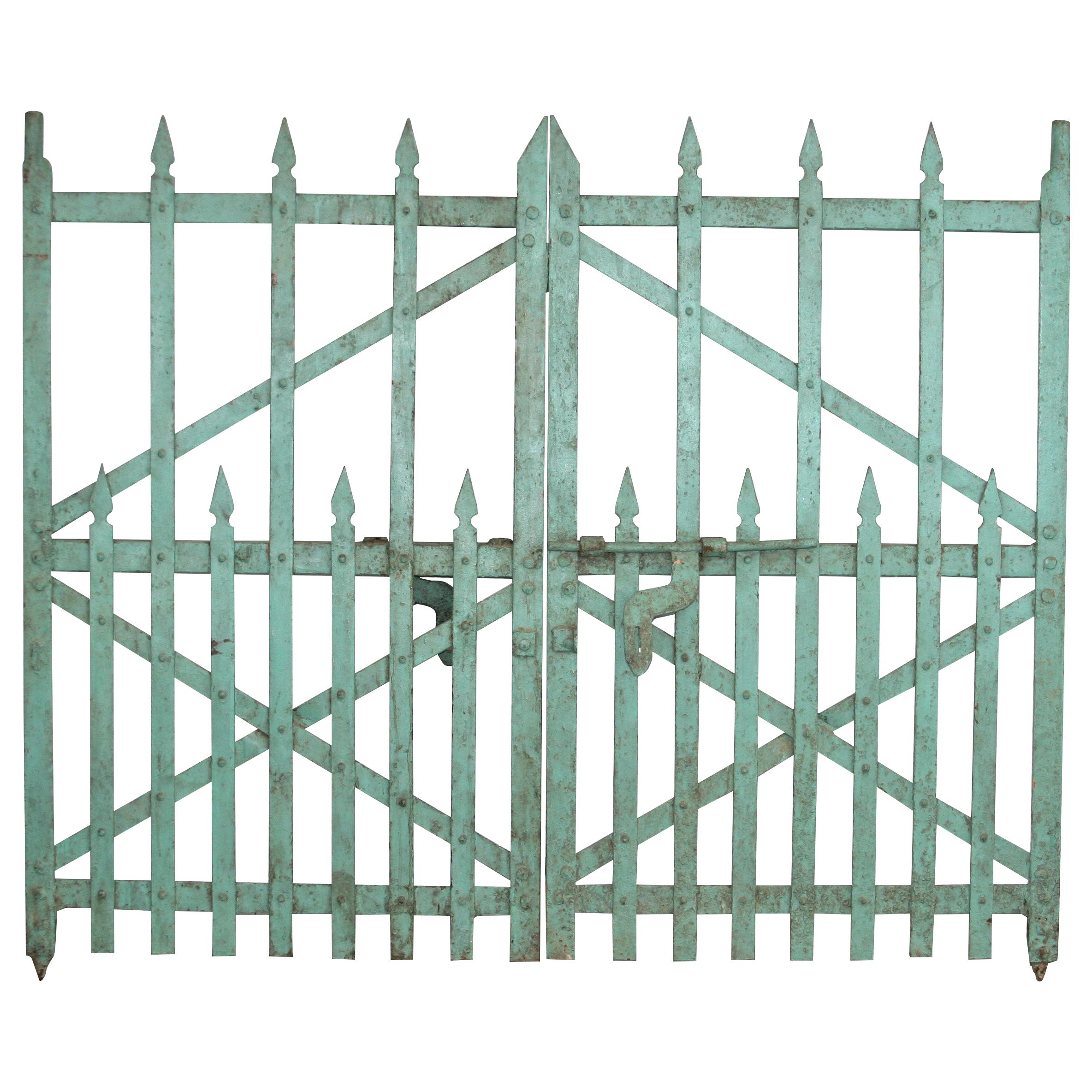 Late 19th Century Superbly Handcrafted Painted Steel Gate from ...