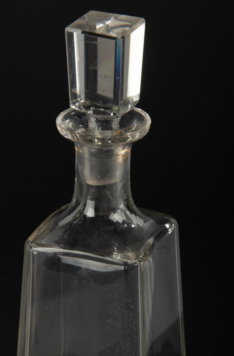 Late 19th Century Tantalus Liquor / Brandy Stand with Crystal Decanters ...