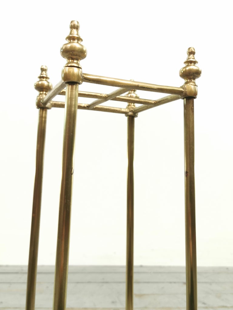 Late 19th Century Victorian Brass Umbrella Stick Stand For Sale at 1stDibs