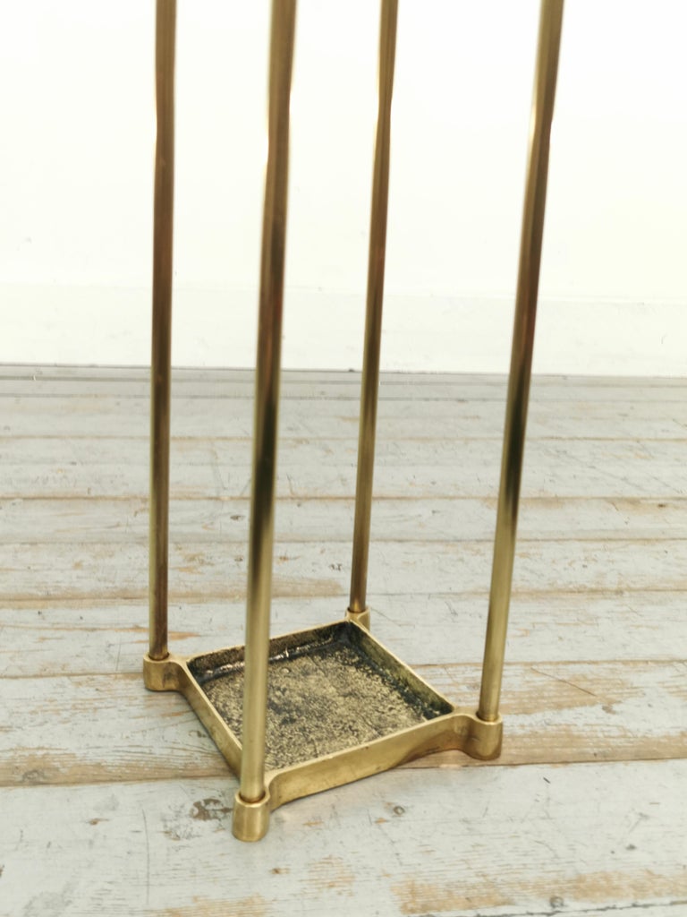 Late 19th Century Victorian Brass Umbrella Stick Stand For Sale at 1stDibs