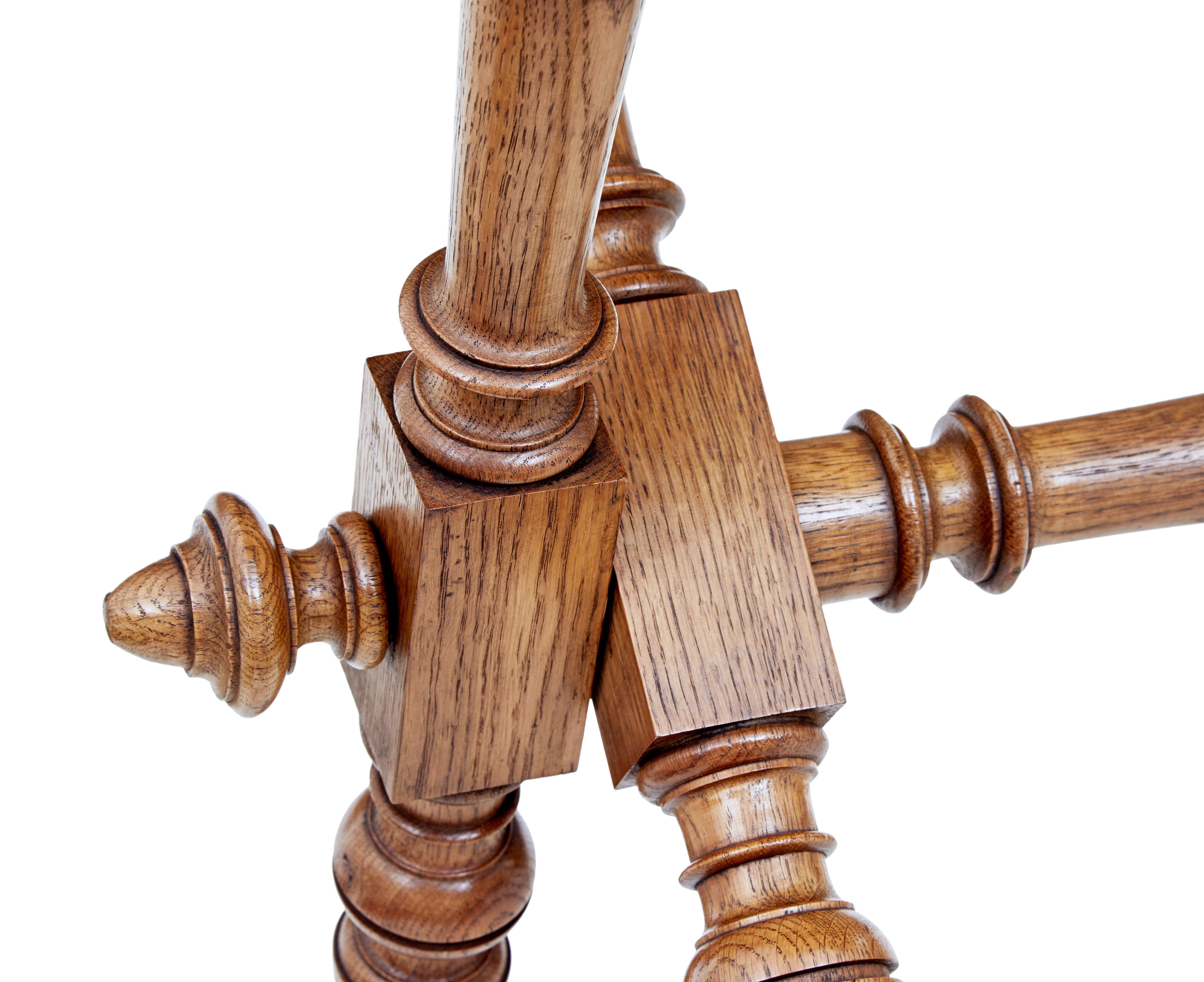 Late 19th Century Victorian Golden Oak Butlers Tray on Stand at 1stDibs ...