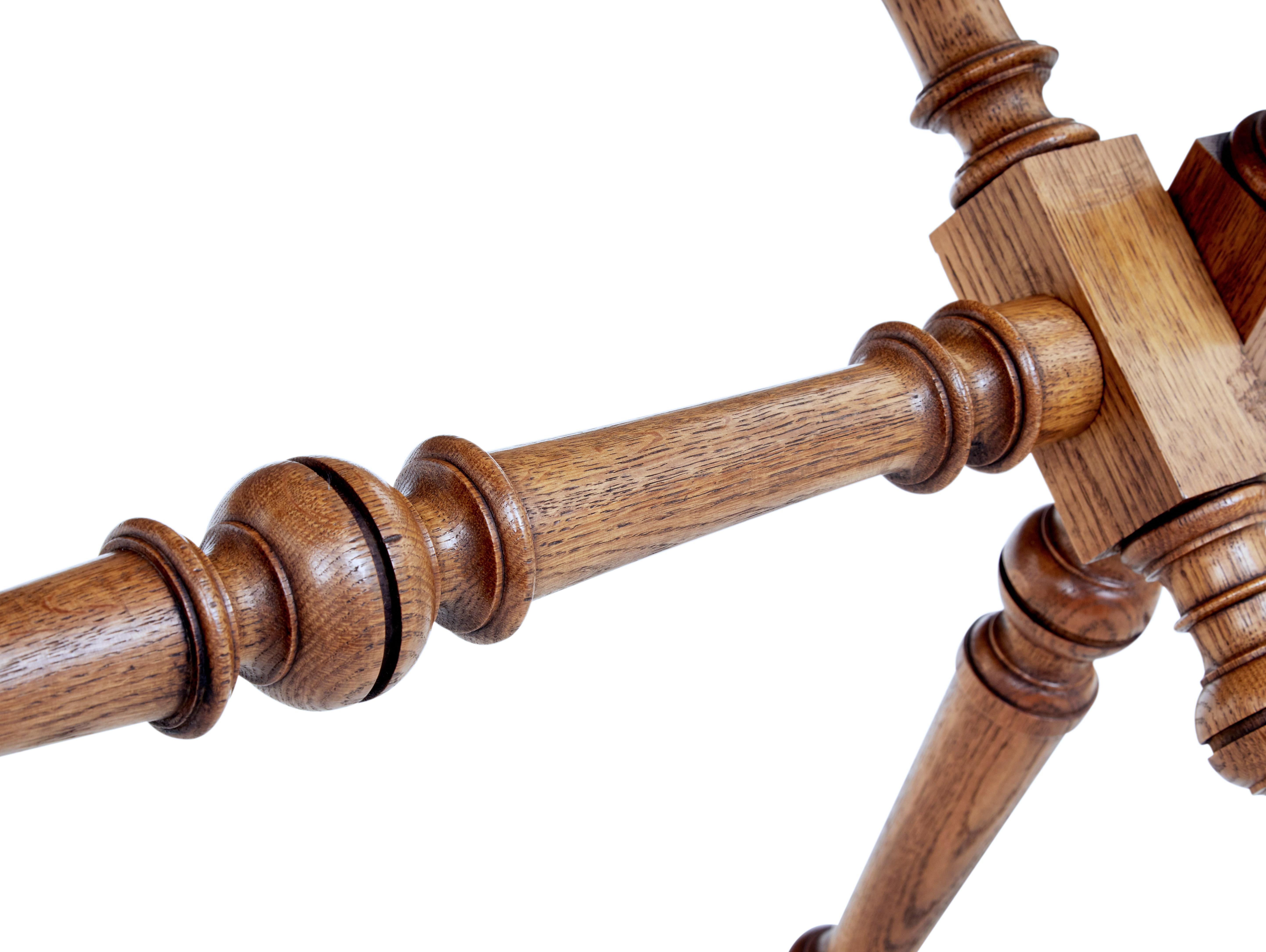 Late 19th Century Victorian Golden Oak Butlers Tray on Stand at 1stDibs ...