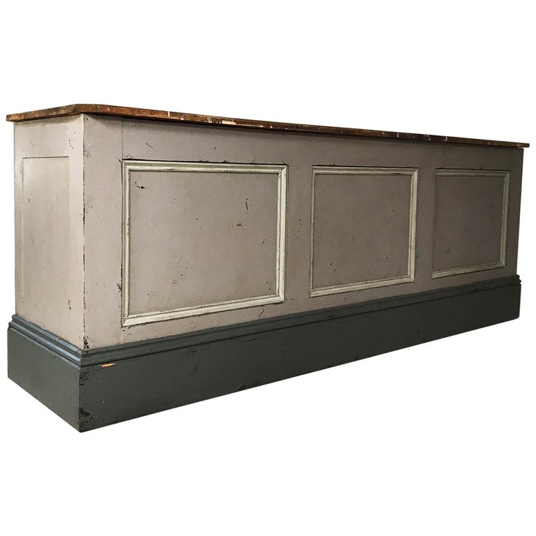 Late 19th Century Victorian Pine Shop Counter at 1stDibs